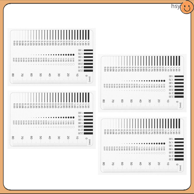 Precision Measurement Tools Diameter and Line Width Chart Defect Ruler ...