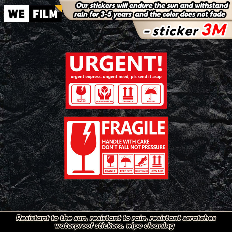 Waterproof Fragile Urgent Sticker Handle With Care Shipping Warning ...