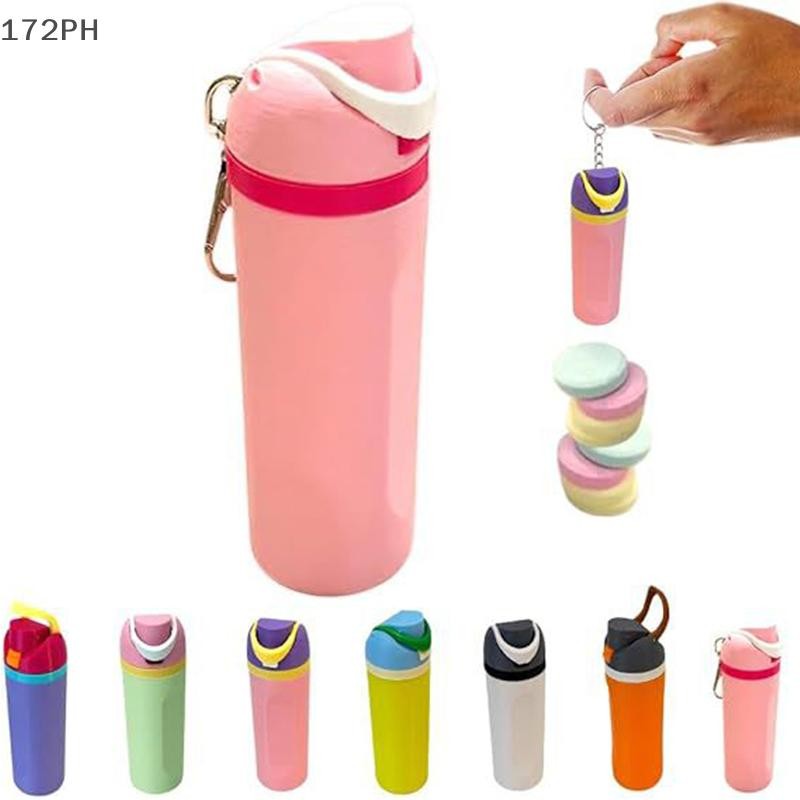 [HOT] Creative Cute Bottle Key Chain Pendant 3d Printed Lip Balm Holder ...