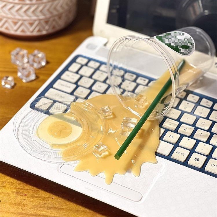 Toy Cola Milk Tea Coffee Spill Prank Cup Phone Stand Prank Holder Prank ...