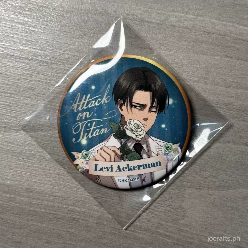 Rigu Bulk Goods Attack on Titan Levi White Badge Levi's 10th ...