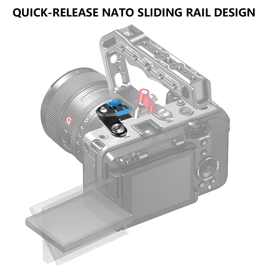 Top NATO tube Expansion Plate for Sony FX3/FX30 DSLR Cameras Cage ...