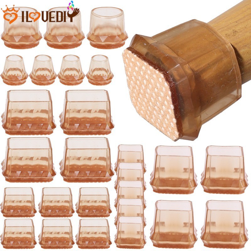 Multi-Shape Furniture Leg Protectors | TPR Anti-Slip Caps for Wooden ...