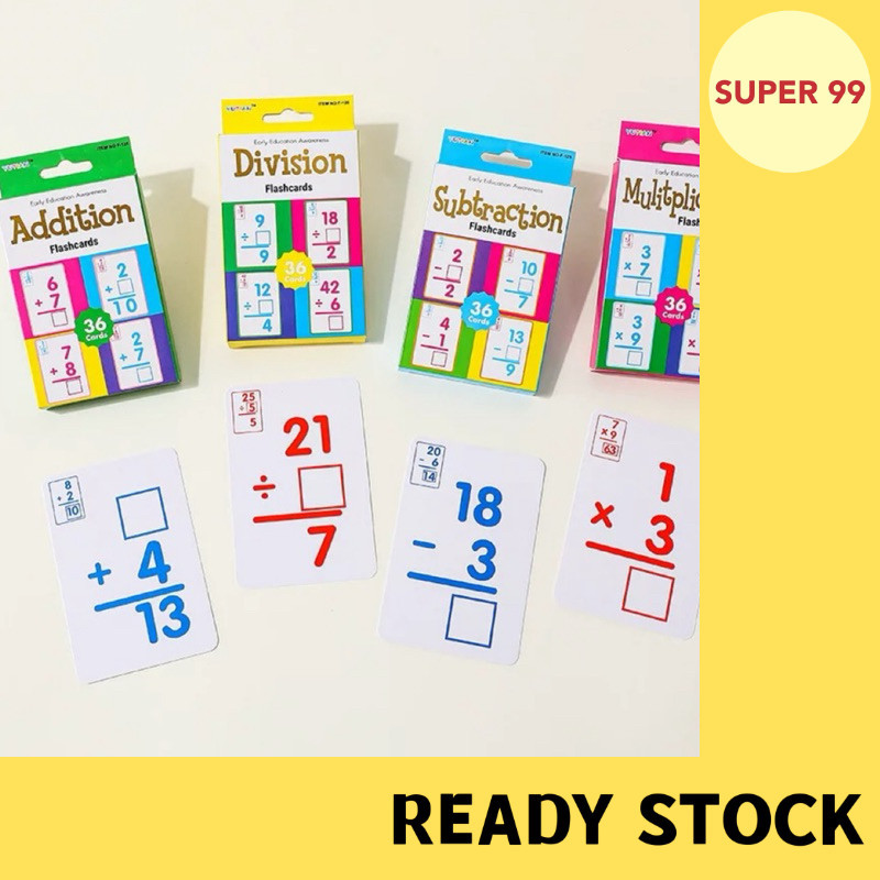 (36 PCS) Educational Flash Cards Cognitive Flash Cards English Learning ...