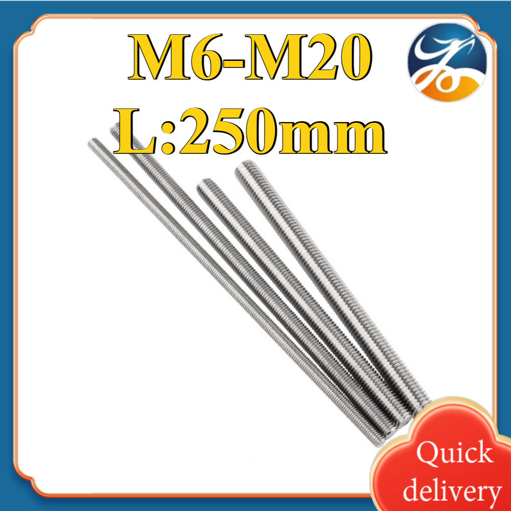 Threaded Bar，SS304 Full Threaded Rod Fine Thread M6-M20 (YDY-RM-PH-w ...