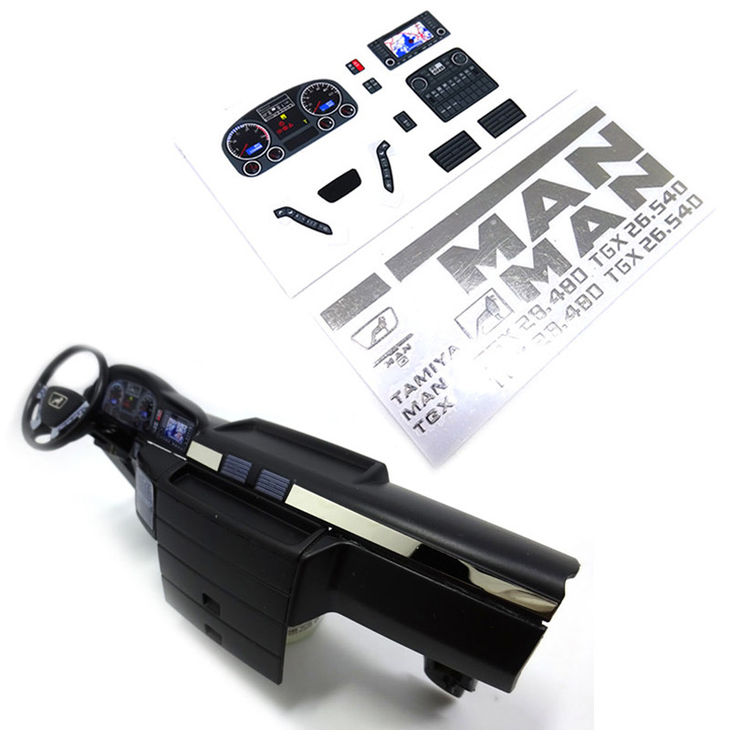 RC Truck Simulation Dashboard Sticker for 1/14 Tamiya Trailer Tipper ...