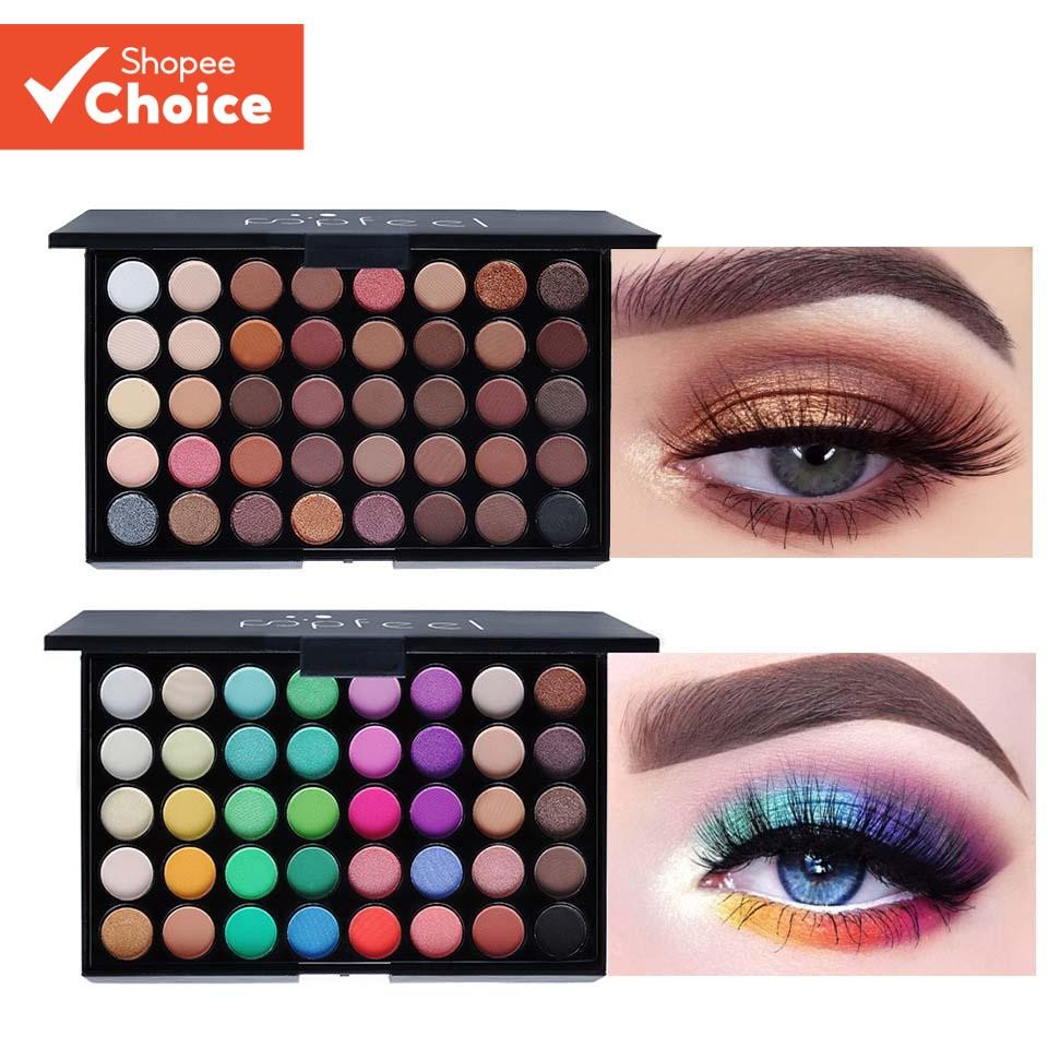 Pearlescent Matte 40 Color Eye Shadow Plate Color Earth Color Multi ...