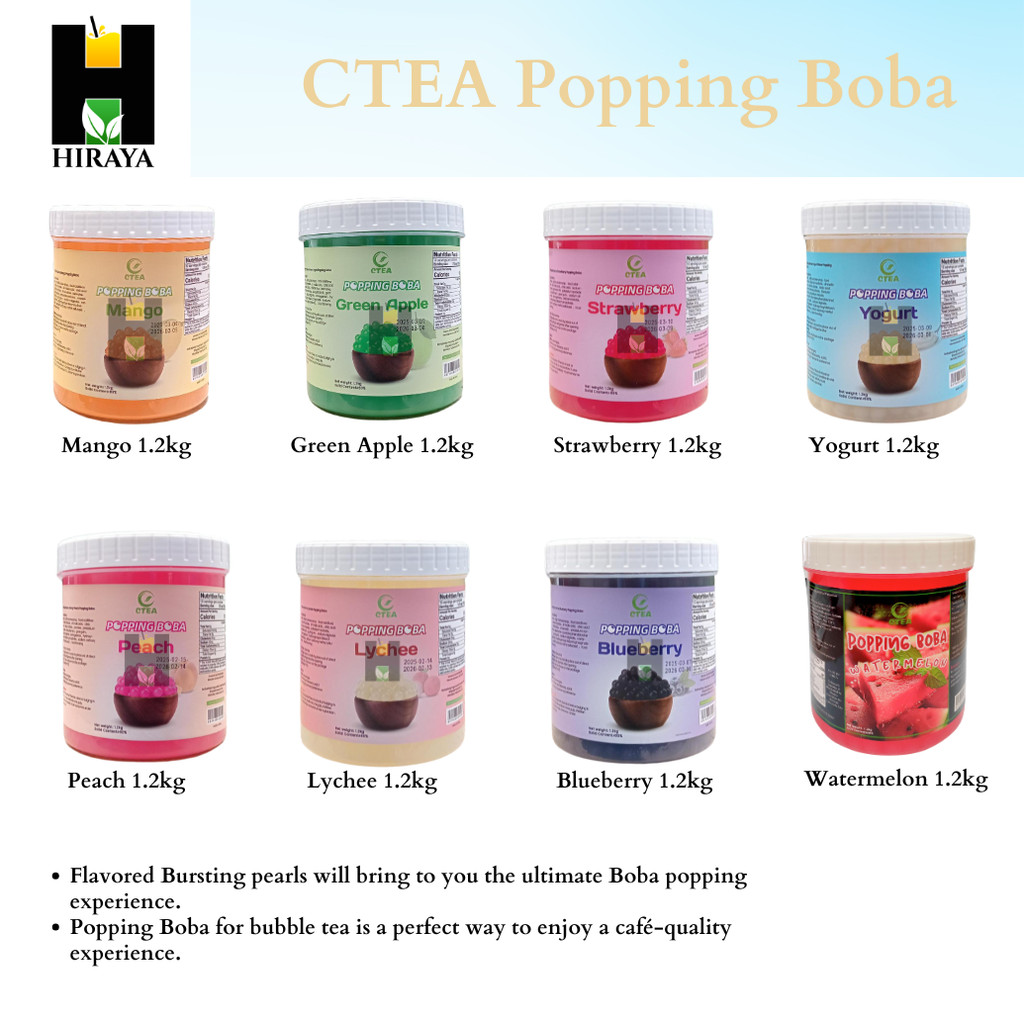 CTEA Popping boba 1.2kg / Popping boba Milktea/milktea sinkers/Sinker ...