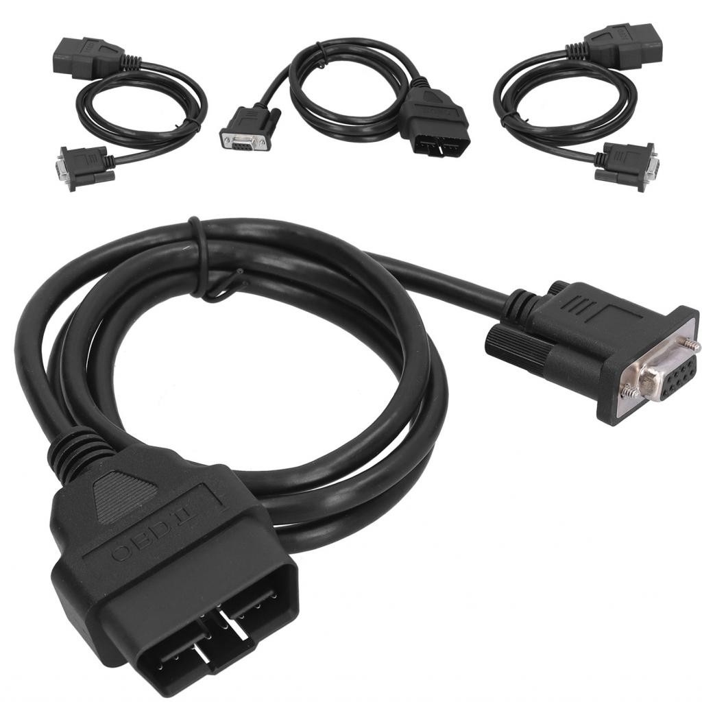16Pin OBD2 to RS232 DB9 Car Diagnostic Interface Adapter Extension ...