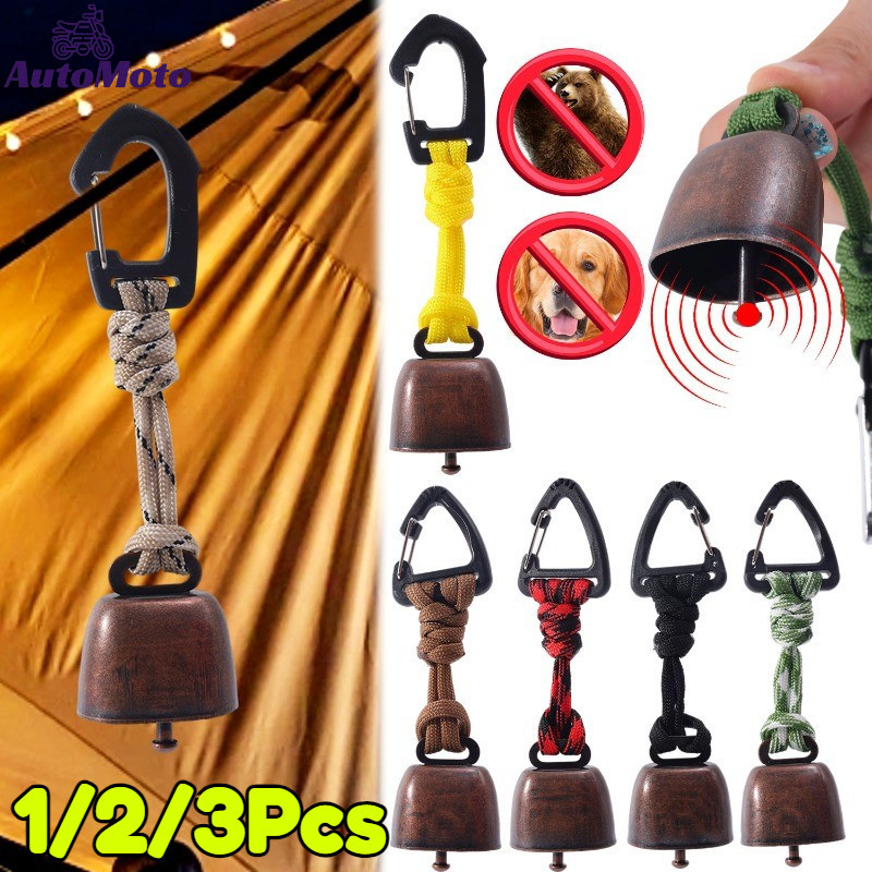 Outdoor Hiking Camping Bear Repelling Intimidating Keychain Safety Bell ...