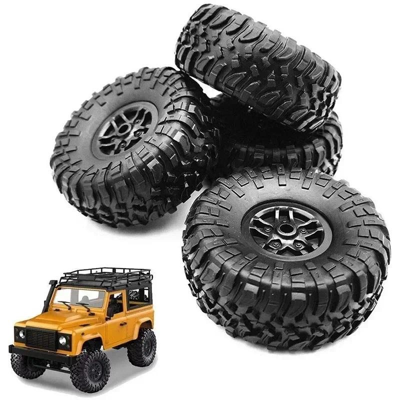 4 Pcs Tires Wheels Rims Set MN D90 D91 RC Spare Crawler Car Assembled ...