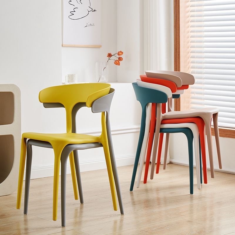 Home Mahjong Chair Large Dining Stall Fast Food Chair Plastic Foldable ...