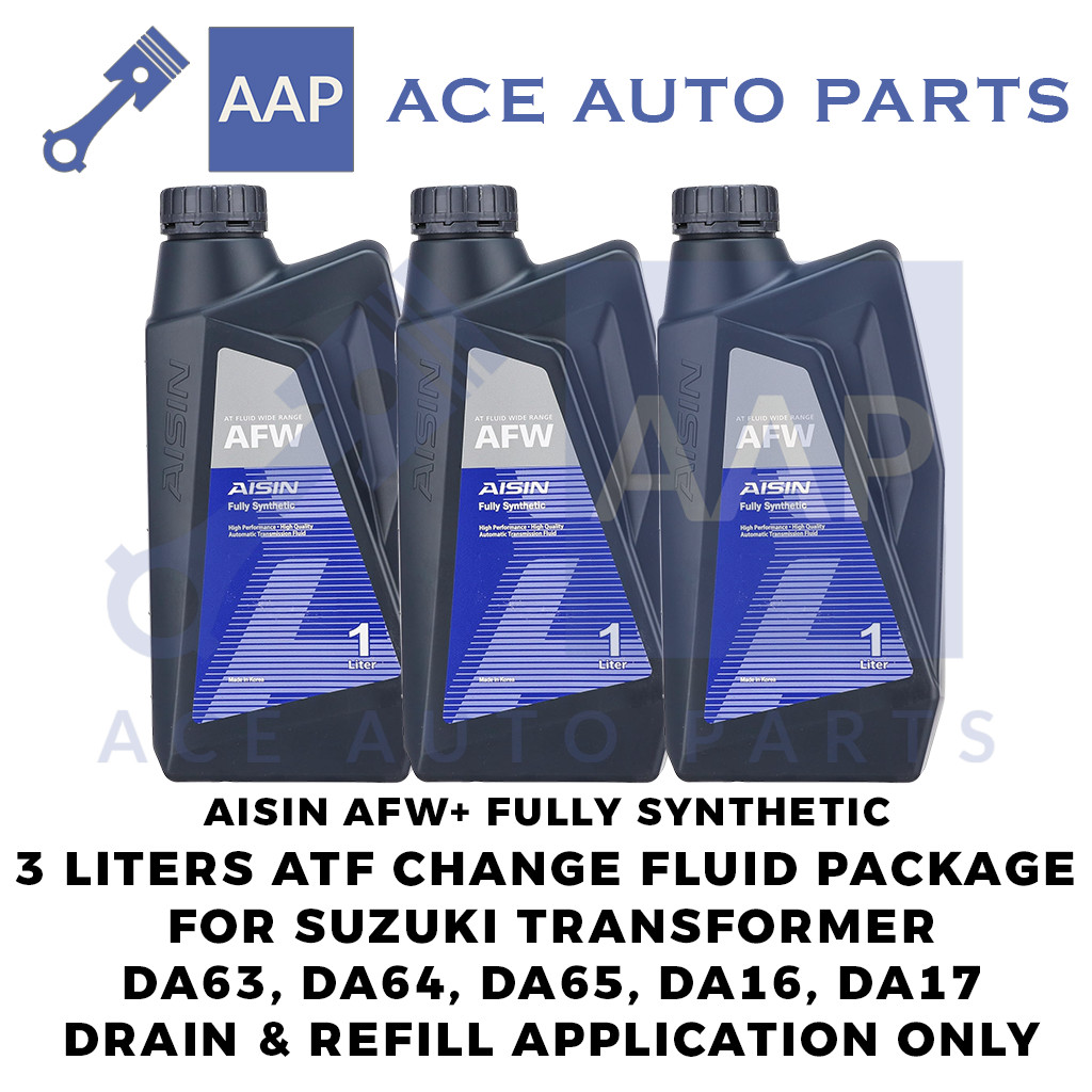 Aisin Fully Synthetic ATF Change Fluid Package 3 Liters for Suzuki ...