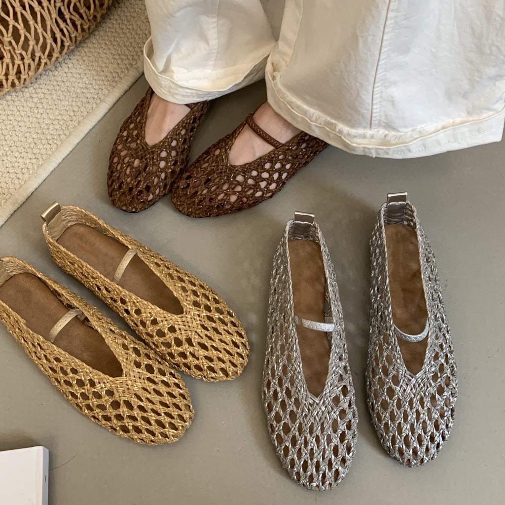 [DIAIRIZ]Old Money Style Hollow Out Pure Handwoven One-Strap High-End ...