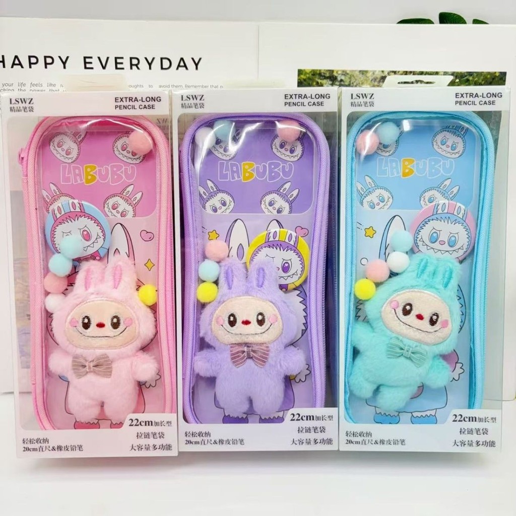 Labubu Three-Dimensional Pencil Case Stationery Box Large Capacity Cute ...
