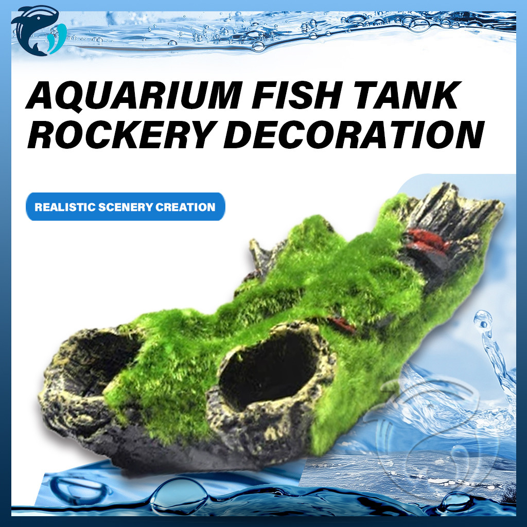 Aquarium Mountain Rock Cave Tree Drifting Wooden Fish Jar Decoration ...