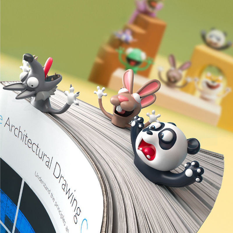 3d Pop-up Bookmark Panda Bookmark Primary School Students Cute Cartoon ...