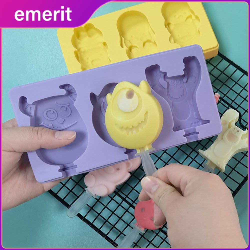 Silicone Ice Cream Mold Monster Dinosaur Shape Jelly Diy Homemade Cute ...