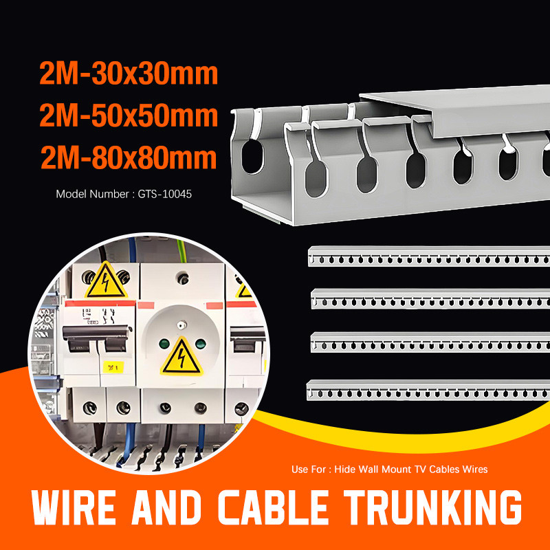 Open Slot Wire Cable Raceway Duct with Cover Lid Horizontal Finger Duct ...