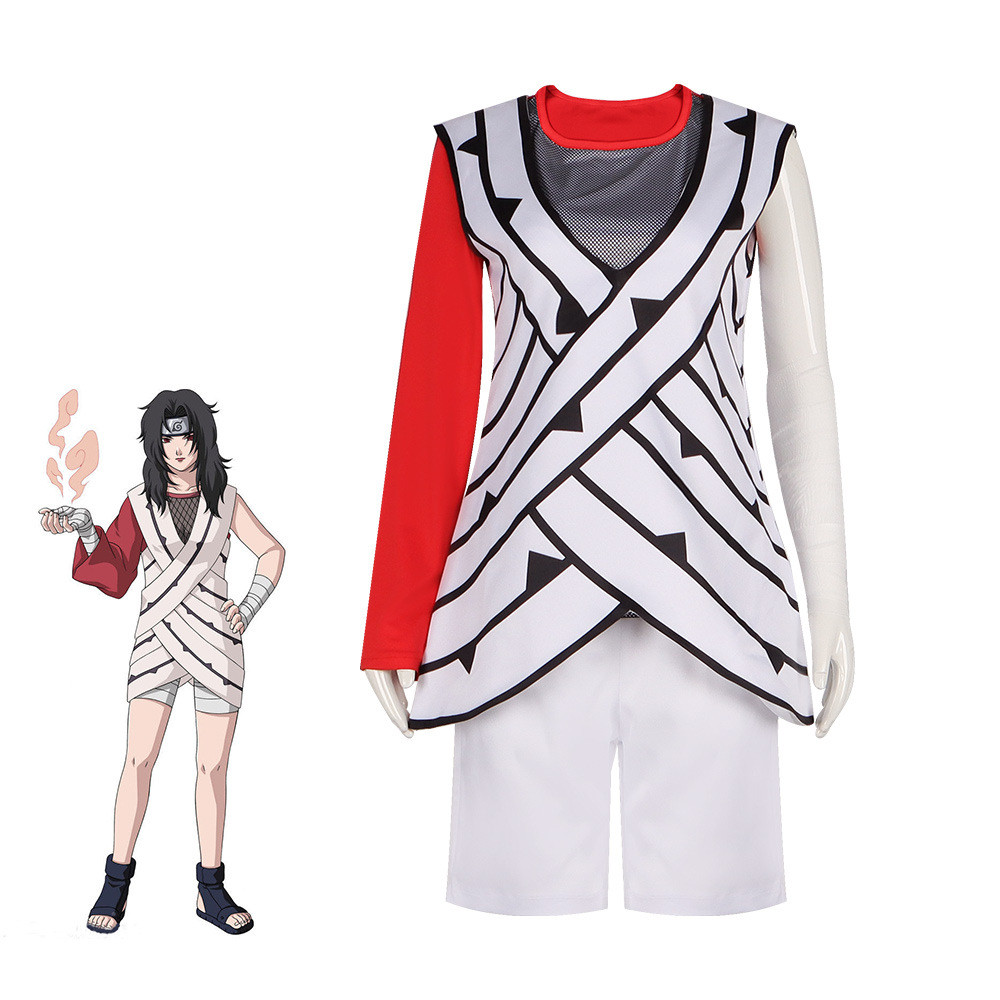 Two Dimensional Anime Naruto Shippuden Yuhi Kurenai Red Cosplay Costume