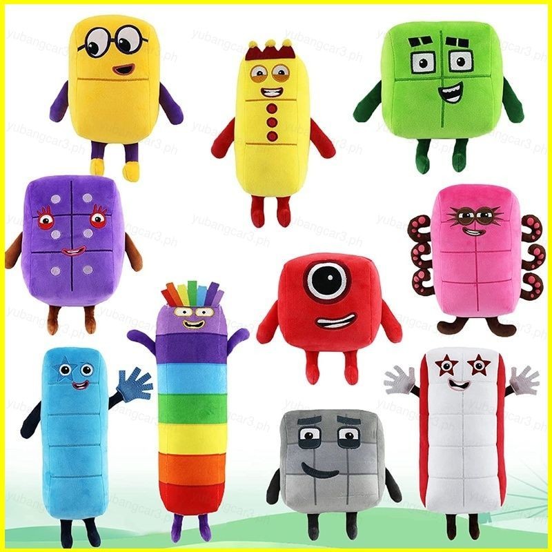 YB3 Cute Cartoon Numberblocks Plush Doll Educational Stuffed Toys ...