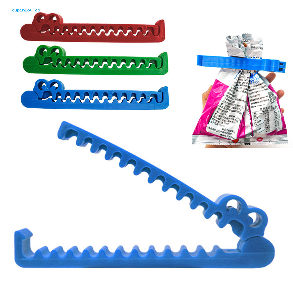 oupinwou Wide-hand Spring Clip Crocodile Shape Bag Clamp One-handed ...