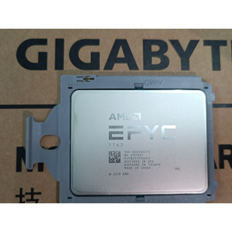 AMD EPYC Milan 7763 CPU 64 Cores SP3 Server Processor Up to 3.5GHz 100 ...