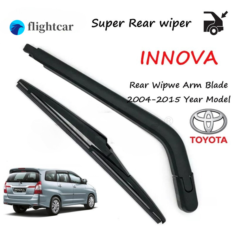 Toyota INNOVA Rear Wiper arm Blade JAPAN Quality for 2004 to 2015 YEAR ...