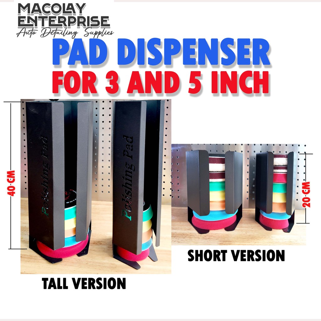 MG-009 Buffing Pads Dispenser Short or Tall, 3-inch or 5-inch Buffing ...