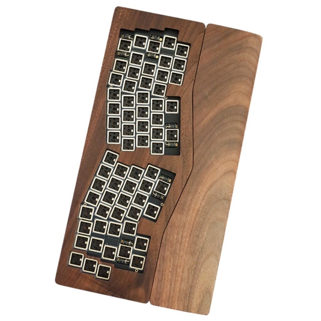 GX67 Alice Walnut Mechanical Keyboard Kit QMK/VIA Customizable Keys ...