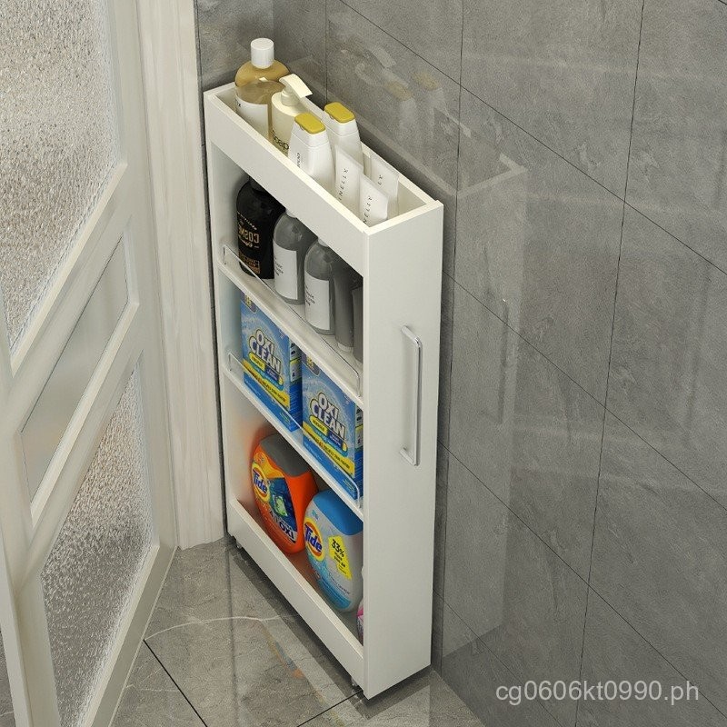 Narrow Gap Trolley Storage Cabinet for Bathroom and Bedroom13cm Floor ...