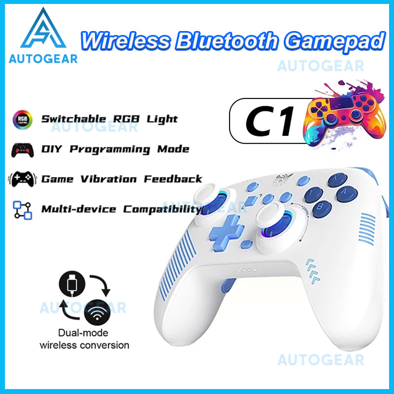 C1 Wireless Bluetooth Gamepad Dual-Mode Six-Axis Gyroscope Joystick ...