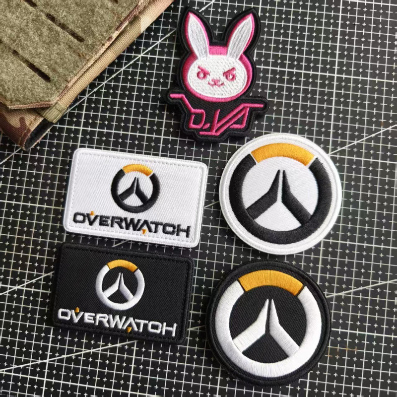 Overwatch Magic Tape DVA Embroidered Devil's Tail Patch Game ...