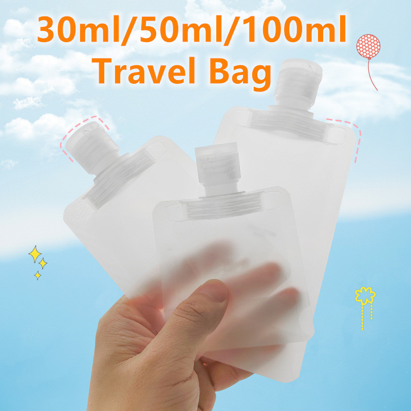 30ml/50ml/100ml Travel Bag Fluid Makeup Pouch for Toiletry Lotion ...