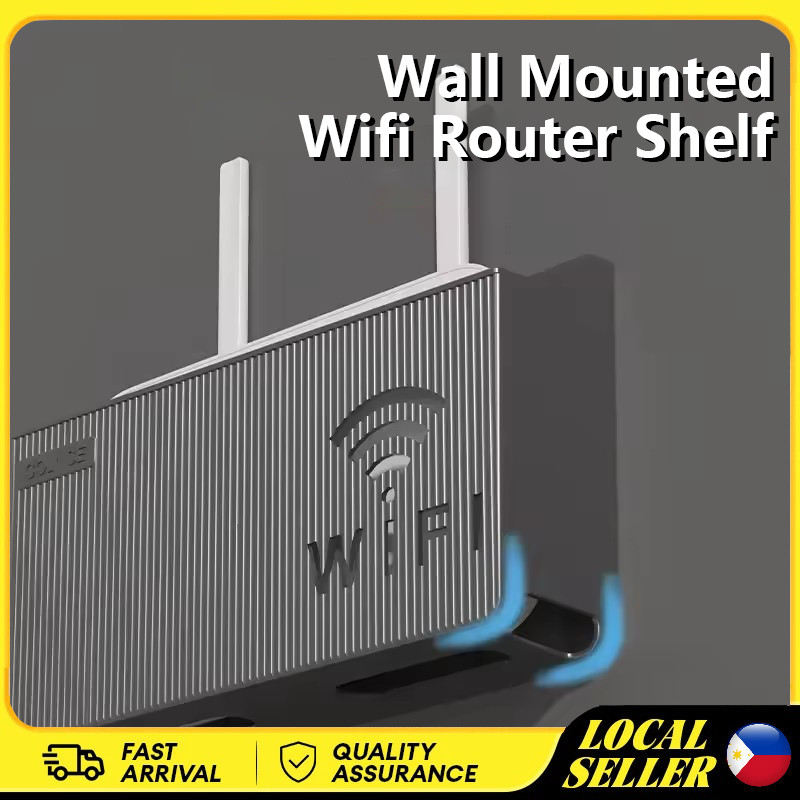 Wall Mounted Wireless Wifi Router Shelf ABS Plastic Box Router Rack ...