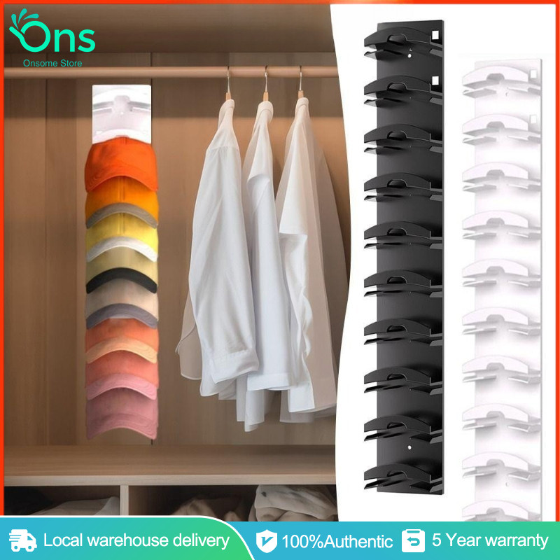 Baseball Cap Organizer Space Saving Plastic Hat Organizer Hat Closet ...