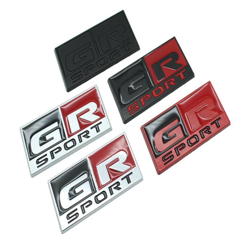 NEW 3D Metal GR Sport Logo Car Front Grille Emblem Trunk Badge Sticker ...