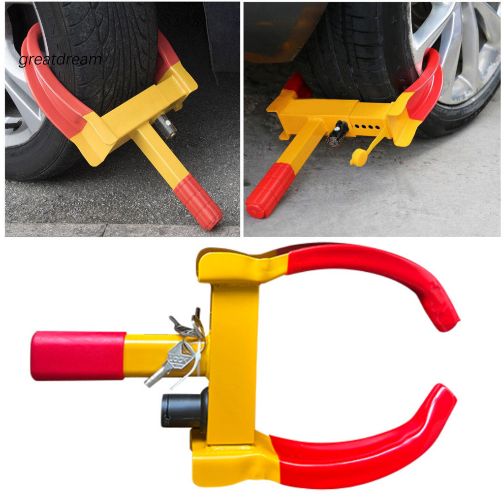 GR Anti-theft Tire Lock Heavy Duty Steel Tire Lock Universal Wheel ...