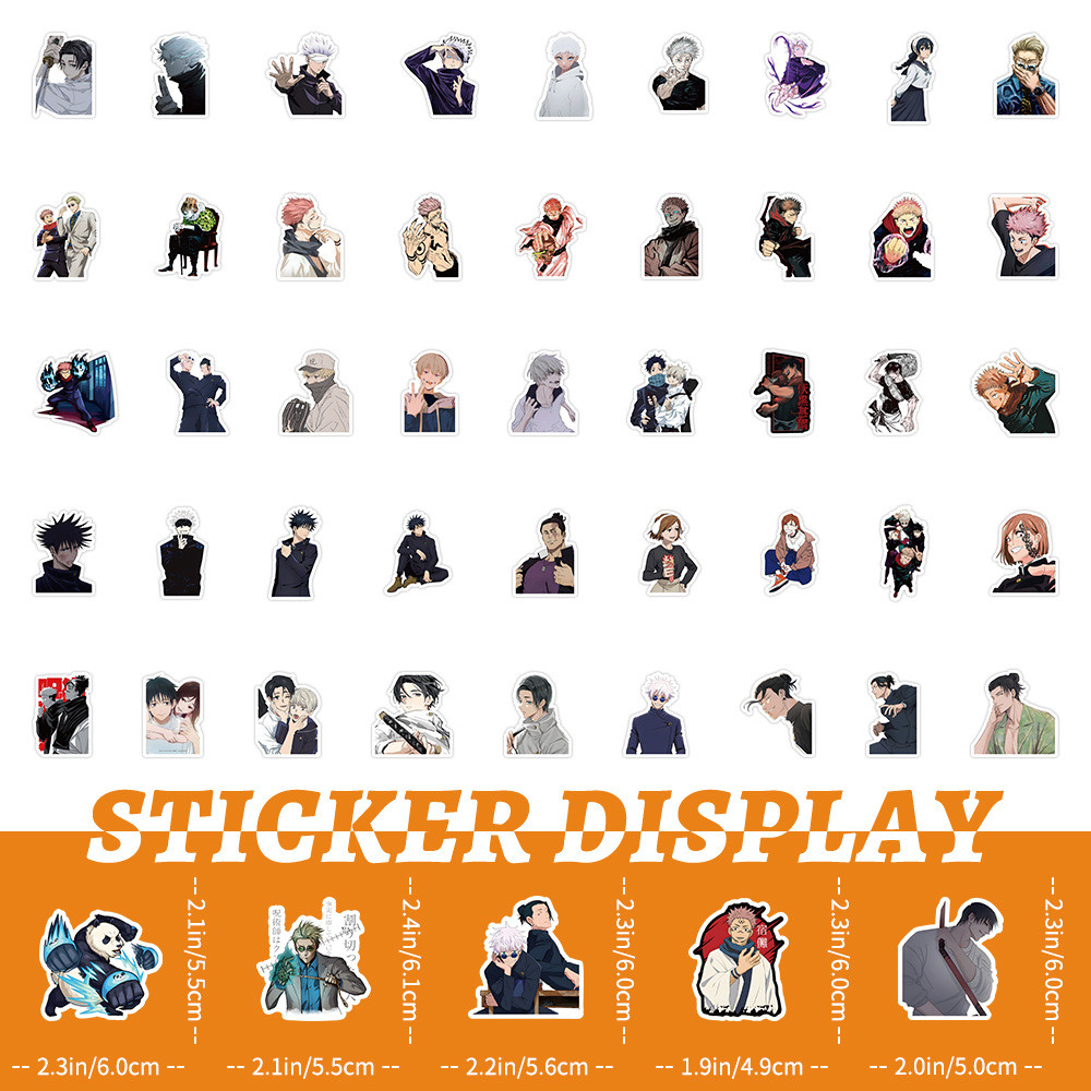 40-103pcs Manhwa Manga Jujutsu Kaisen Q - version Stickers Satoru Gojo ...
