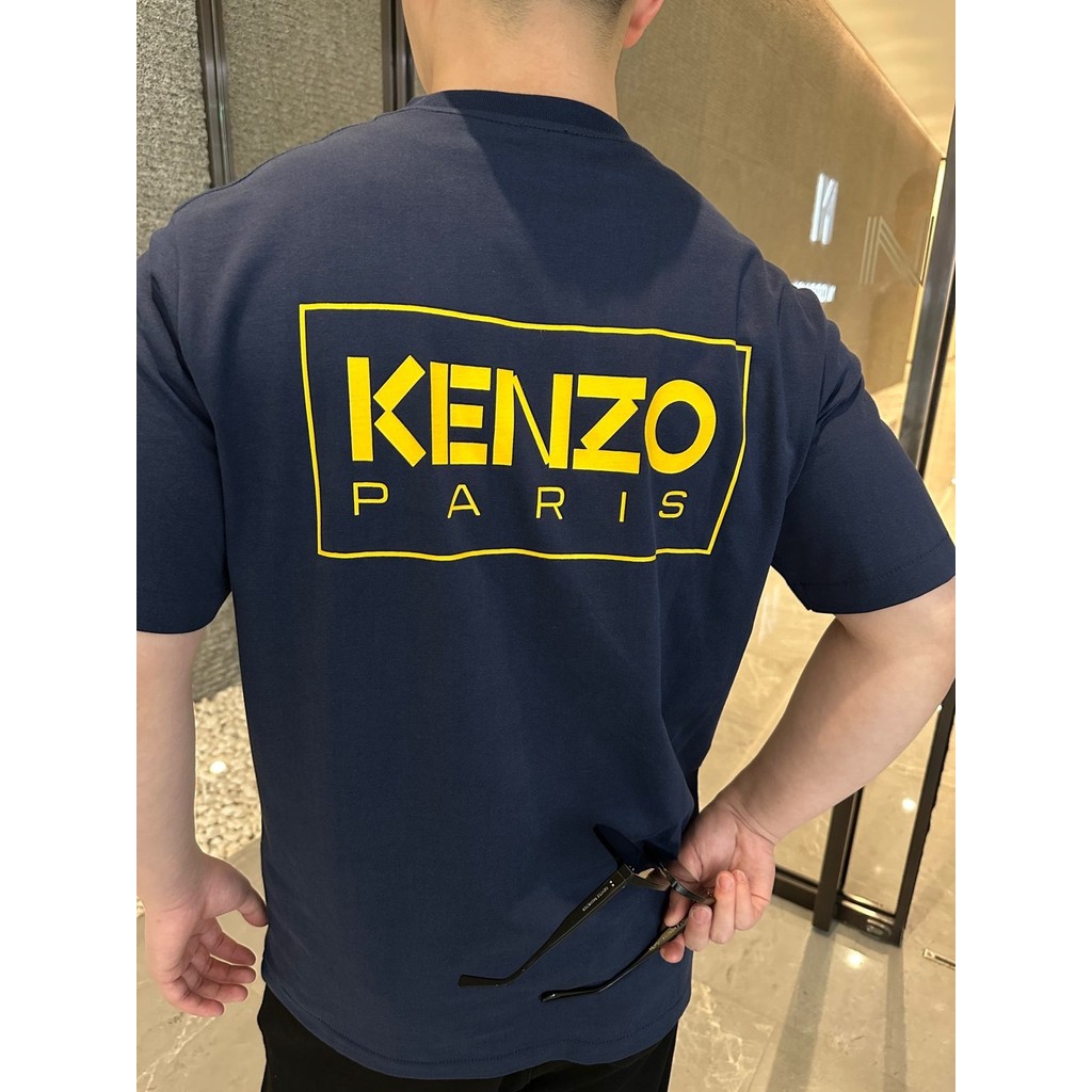 Kenzo Male Letter Printed round Neck Short Sleeve T T-shirt | Shopee ...
