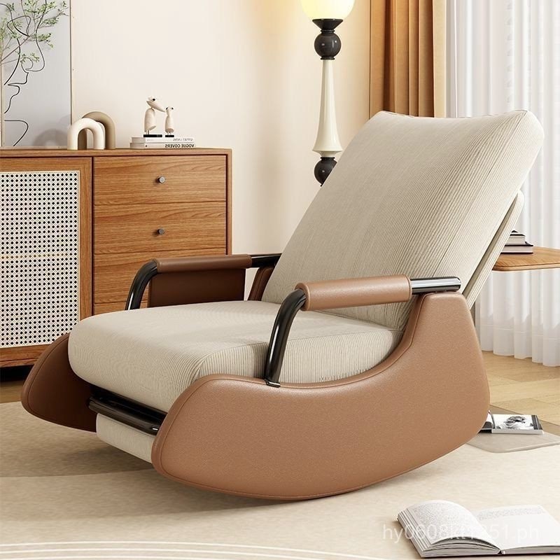 Single Rocking Chair Living Room Balcony Lounge Chair Nordic Style ...