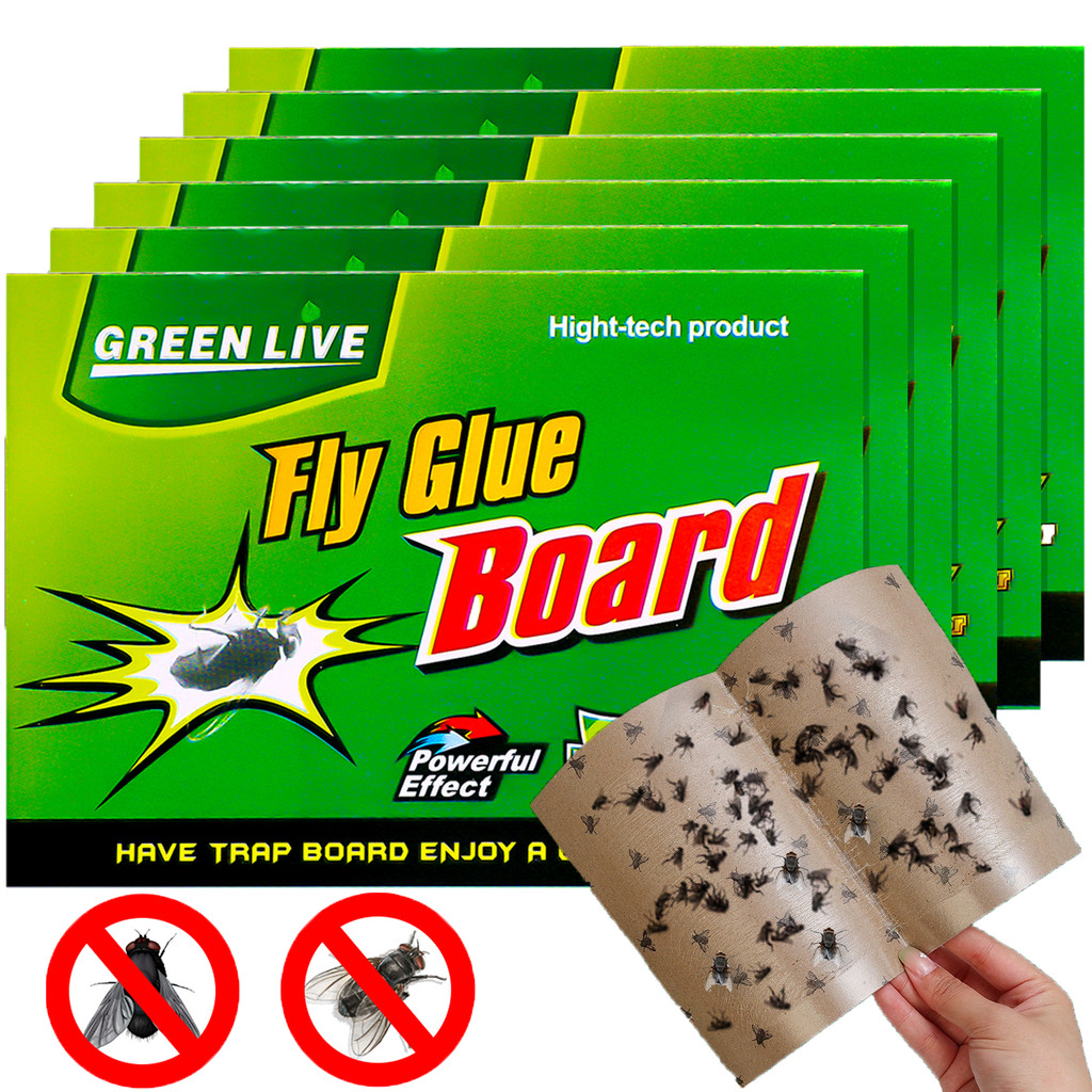 Large Fly Glue Traps / Fly Sticky Pad Board / Non-toxic Fly Catcher ...
