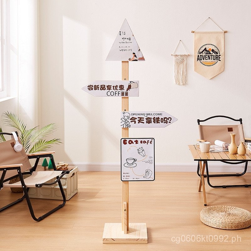 Camping Kindergarten Outdoor Solid Wood Supermarket Directional Sign ...