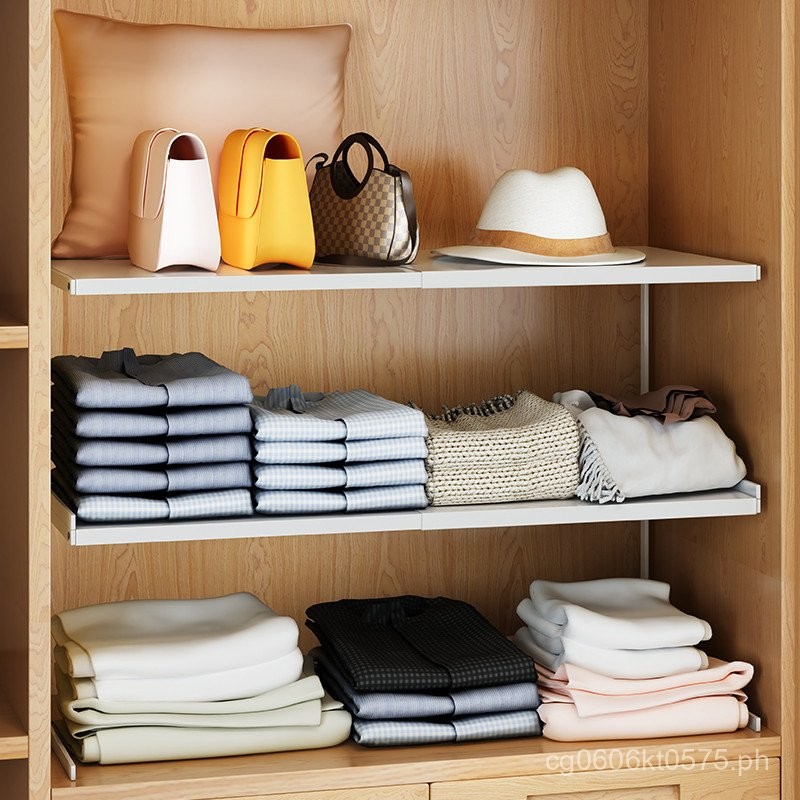 Partitioned Expandable Layered Wardrobe Divider Clothes Closet Storage ...