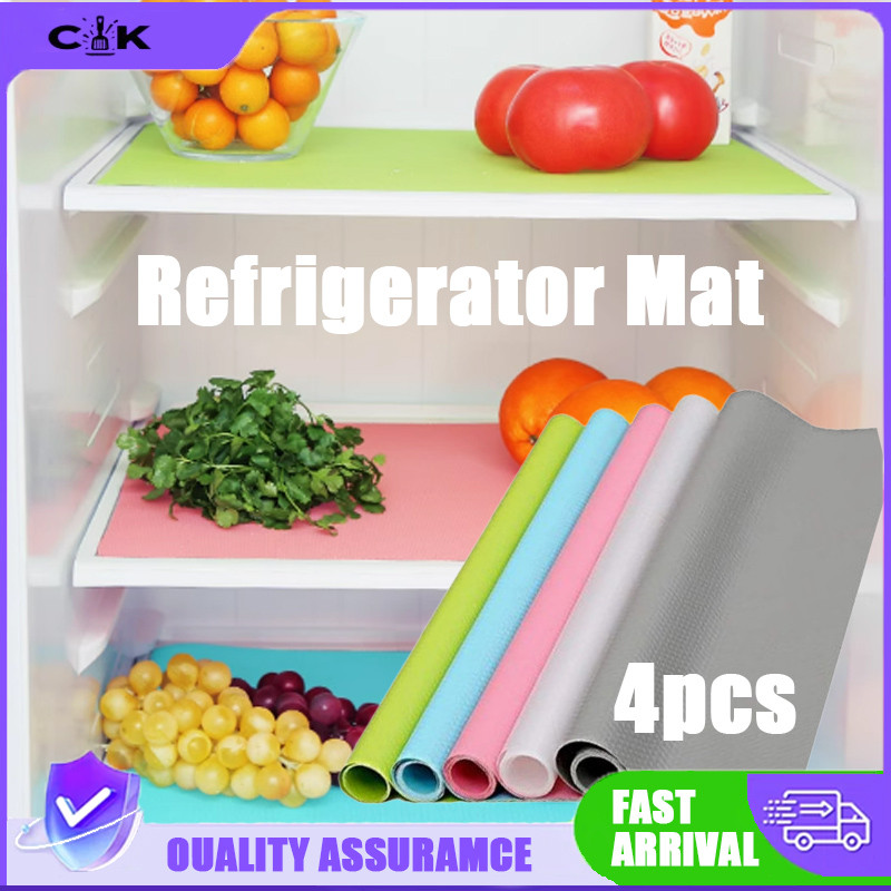 4PCS Refrigerator Mat Washable Anti Frost Waterproof Fridge Pad ...