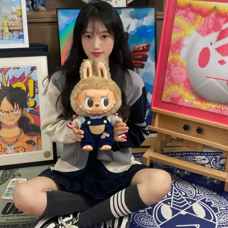 POPMART Pop mart LABUBU FLIP WITH ME Vinyl Plush Doll Summer Labubu ...