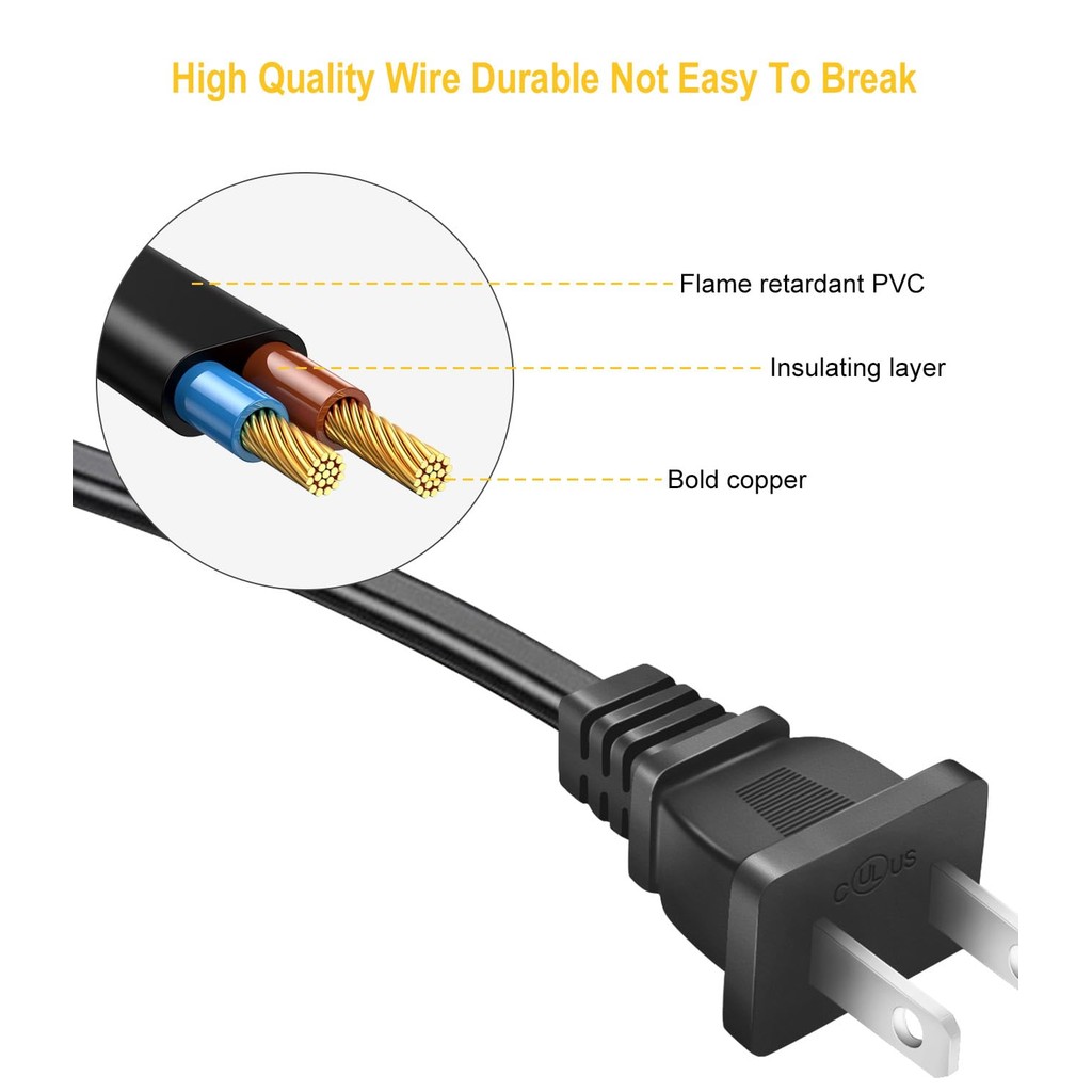 10 Ft Power Cord fit for PS5, PS5 Pro, PlayStation 5 Pro Console AC ...