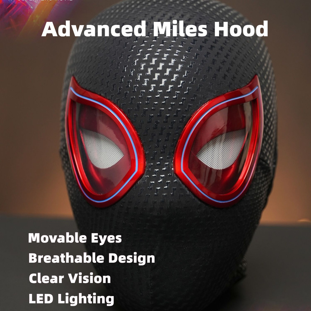 Marvel Spider-Man Wearable Hood Miles Morales Spider-Man Smart Mask ...