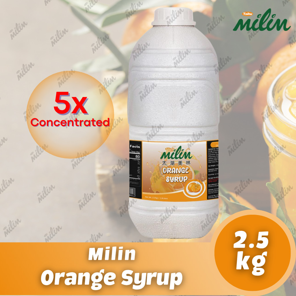 MILIN Highly Concentrated Orange Syrup 2.5kg/1.9Liters | Shopee Philippines