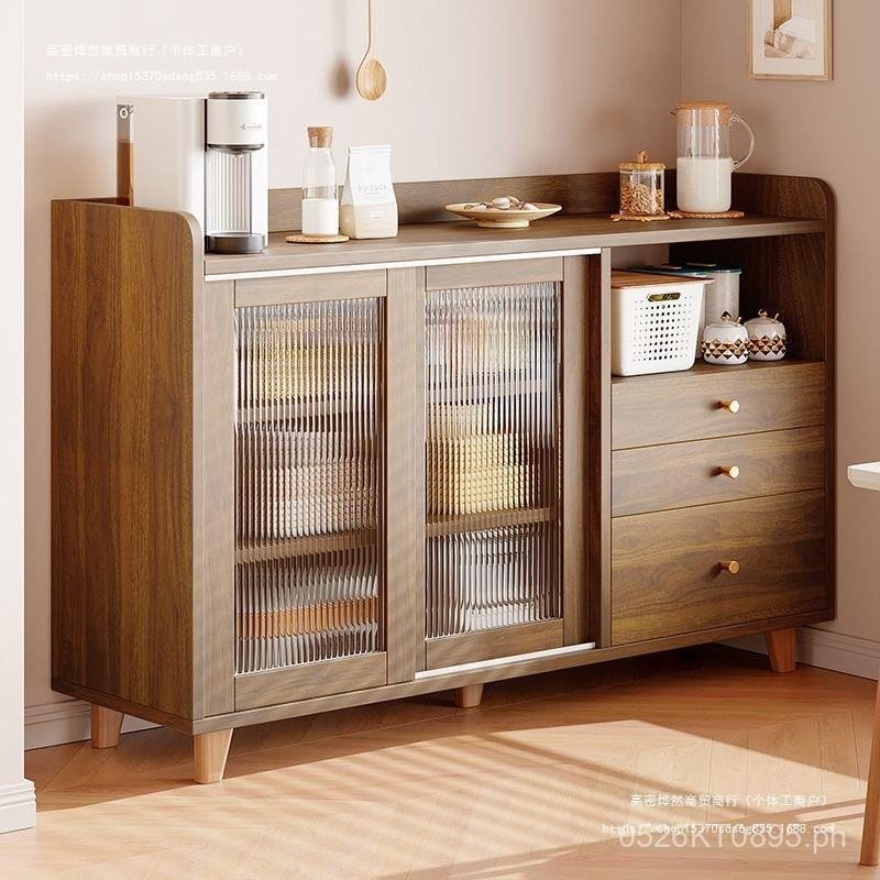 Restaurant Retro Sliding Door Prep Cabinet Wall Storage Cabinet Kitchen ...